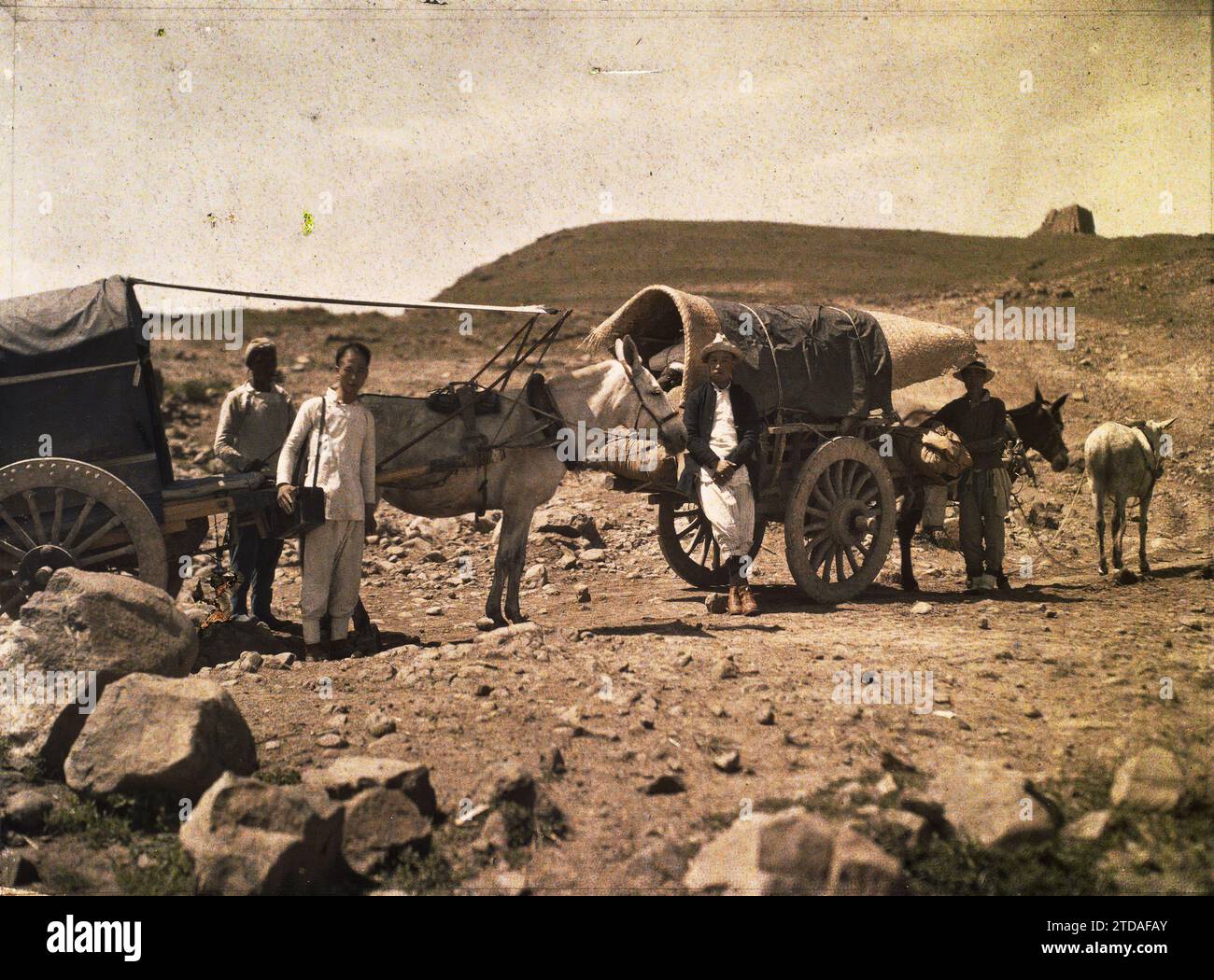 Surroundings of Kalgan, China the caravan of Stéphane Passet, Transport ...
