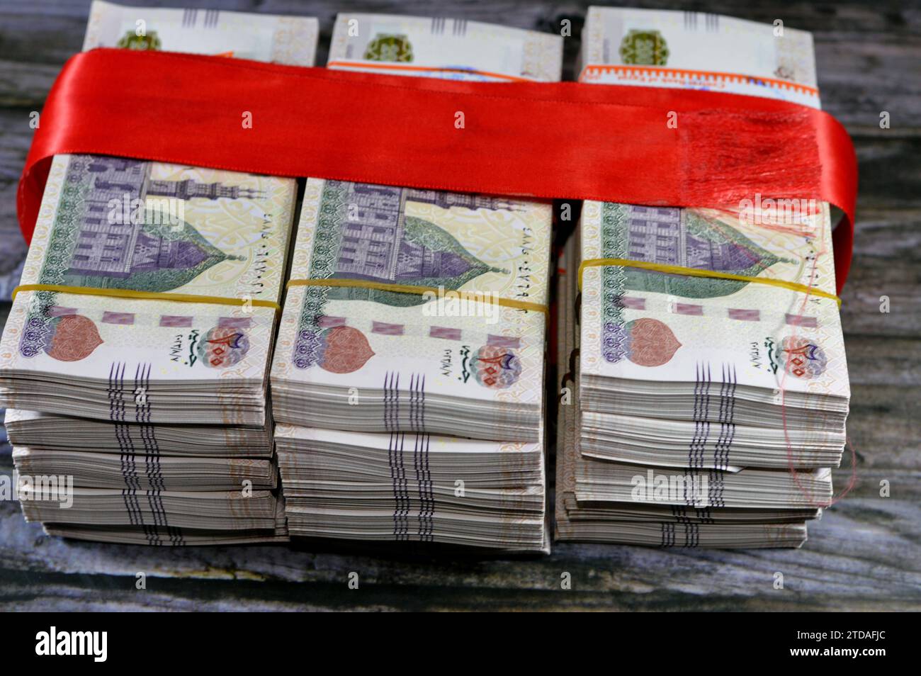 Piles and Stacks of Egypt money thousands of Pounds currency banknotes ...