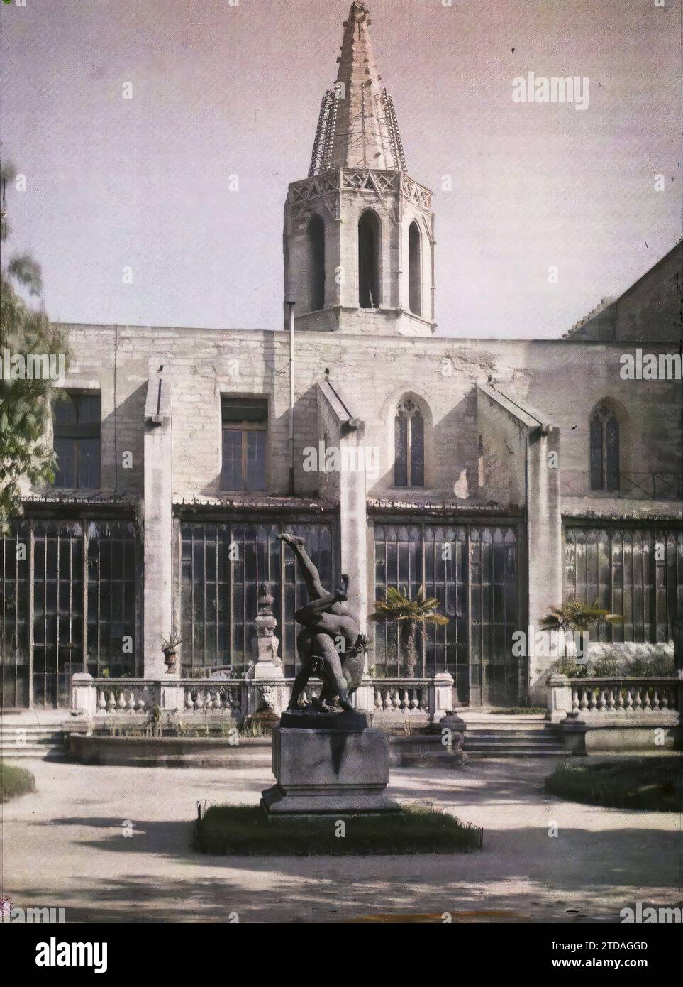 Avignon, France The cloister of the Saint-Martial church, now ...
