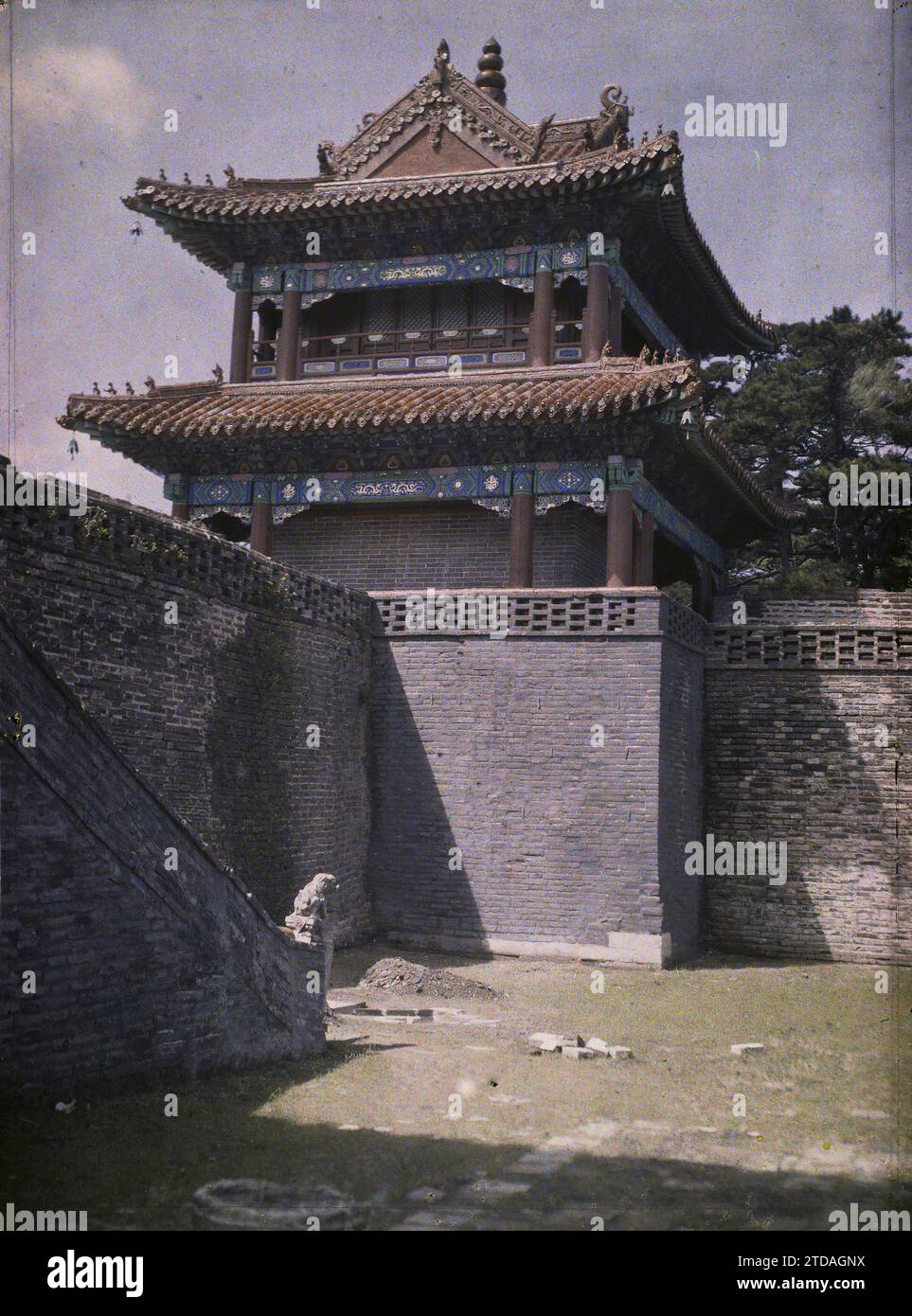 Surroundings of Moukden, China Fuling ('Tomb of Felicity'), also called ...