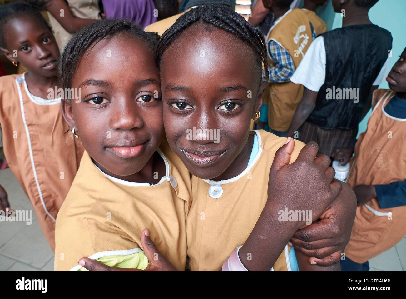 Senegalese school children at a school in Dakar, Senegal Stock Photo ...