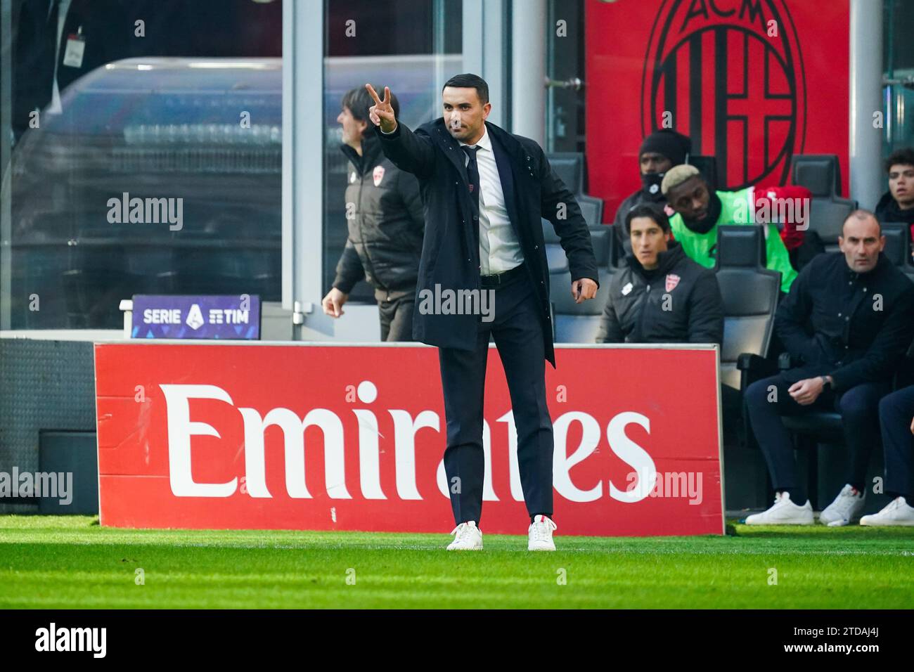 Milan, Italy. 17 Dec, 2023. Raffaele Palladino (head coach AC Monza ...