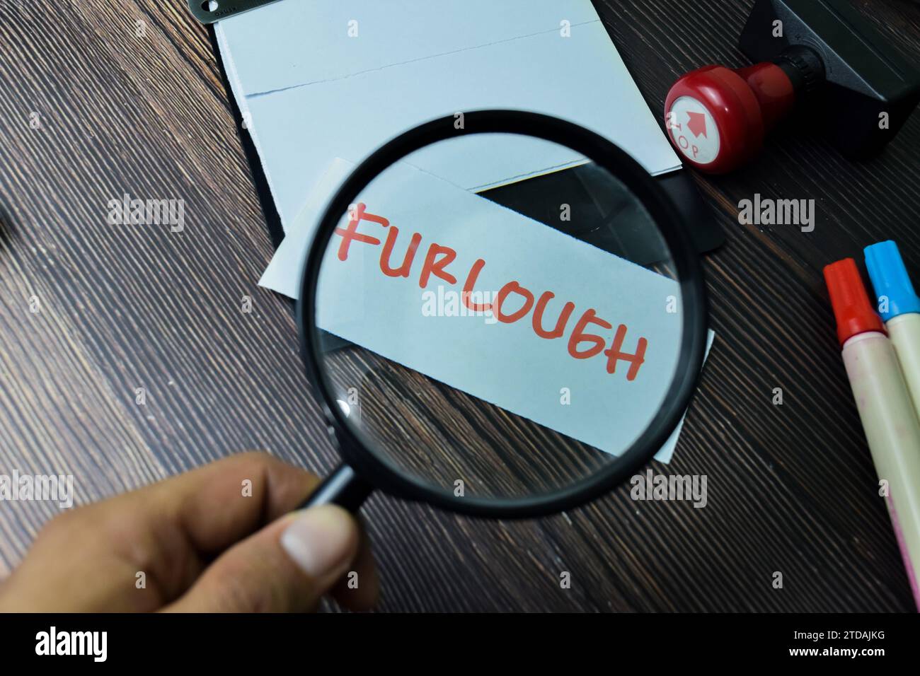Employee furlough fired staff hi-res stock photography and images - Alamy