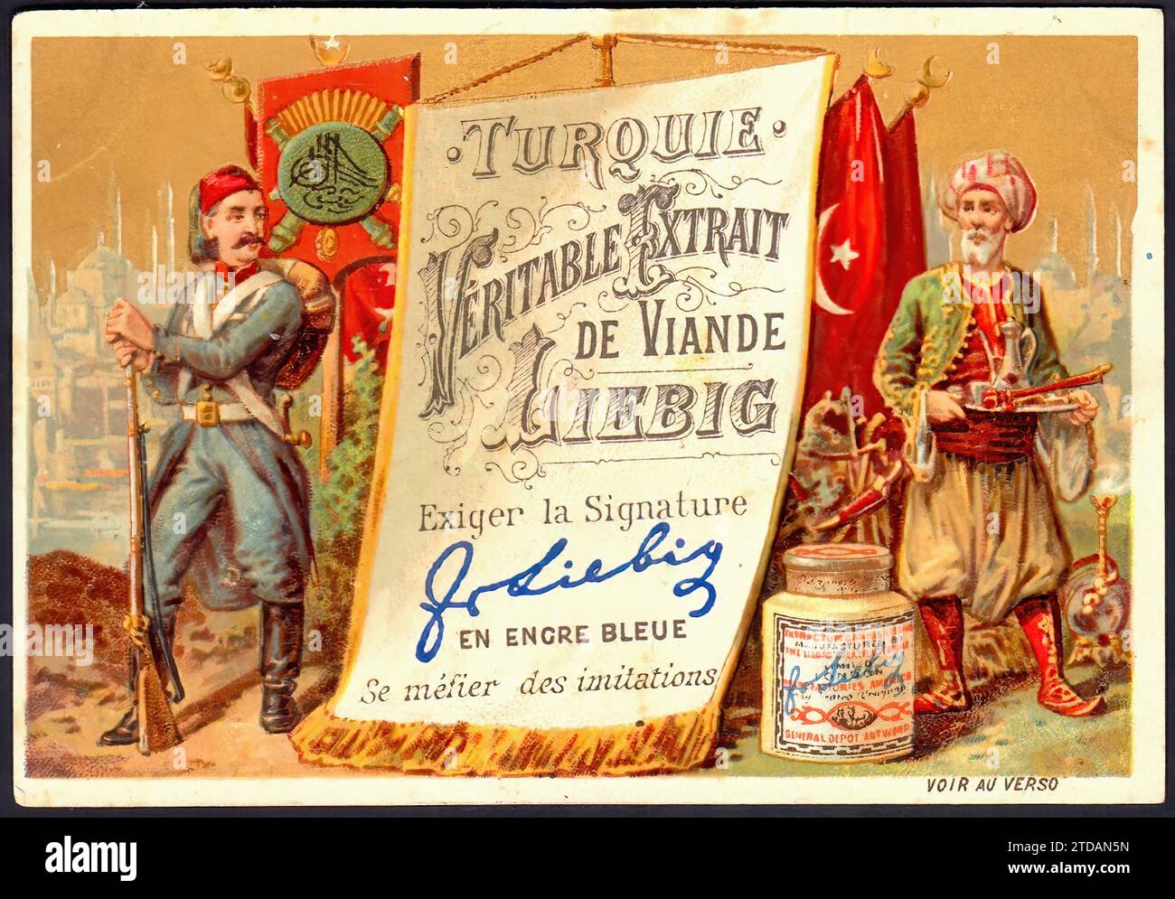 Turkey - Vintage Liebig Trade Card Stock Photo - Alamy