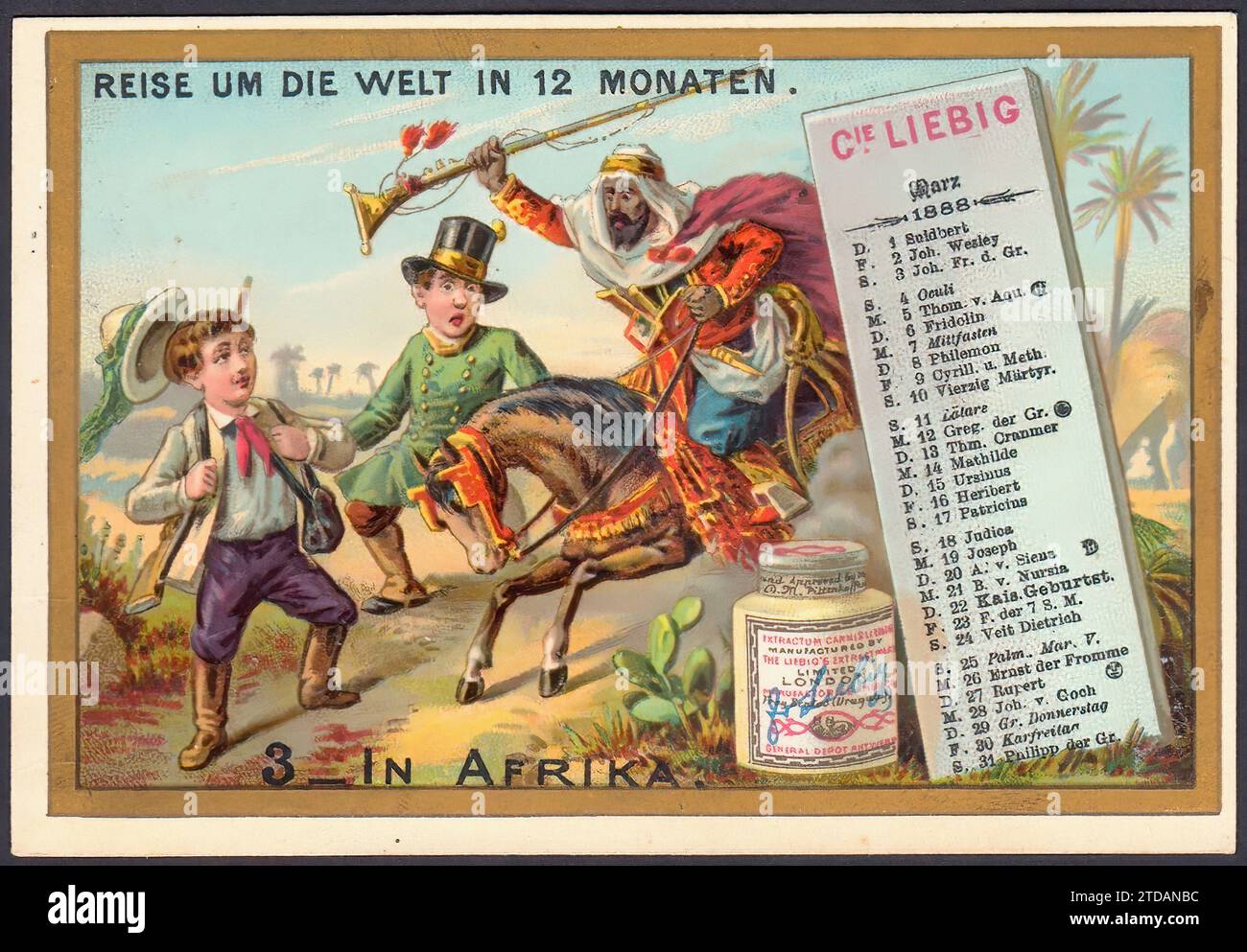 Vintage Liebig Trade Card S210 A Journey Around the World 002 Stock ...