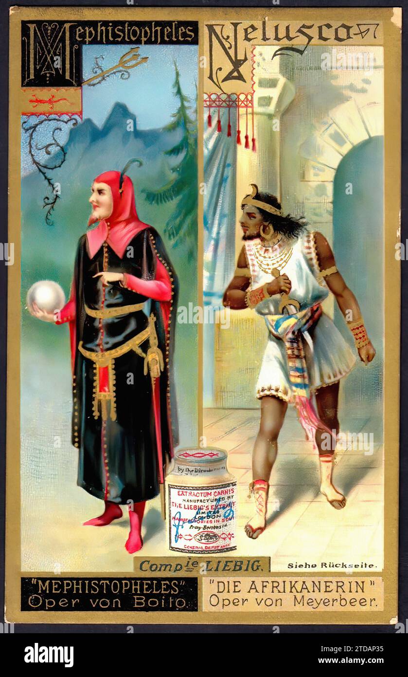 Vintage Liebig Trade Card S369 Opera Characters - Mephistopheles ...