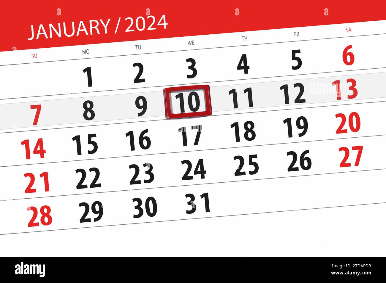 Calendar 2024, deadline, day, month, page, organizer, date, January ...