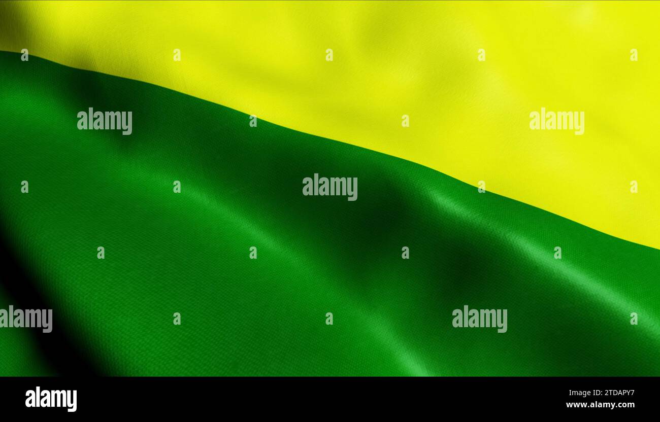 3D Illustration of a waving Puerto Rico City flag of Las Marias Stock ...