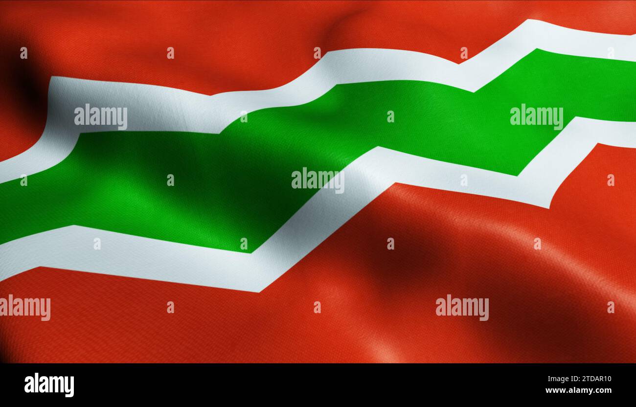 3D Illustration of a waving Puerto Rico City flag of Jayuya Stock Photo ...