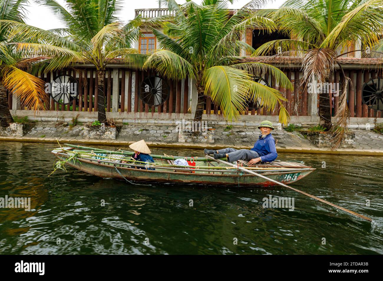 Tourist on a boat tour at Tam Coc in vietnam Stock Photo - Alamy