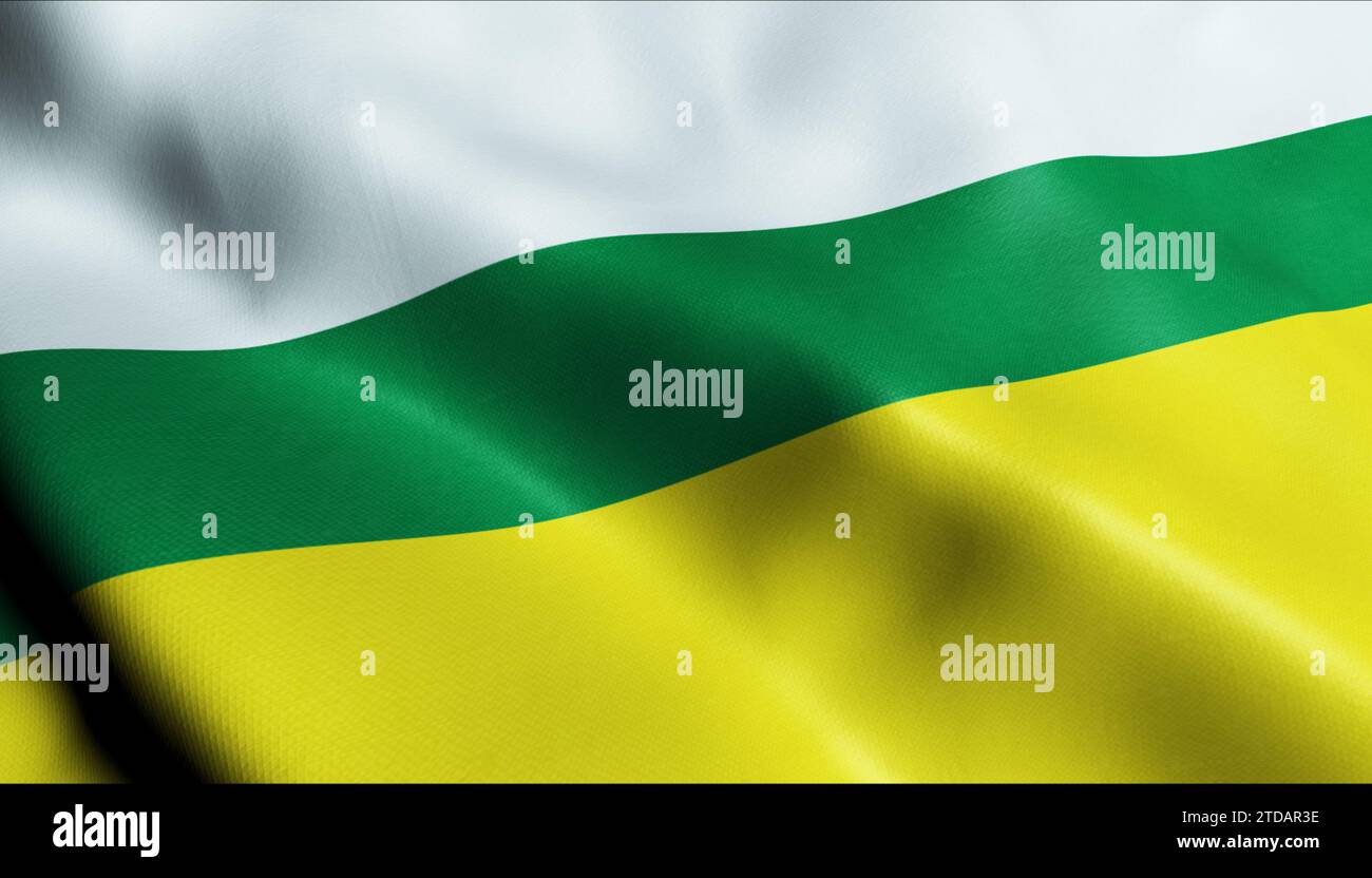 3D Illustration of a waving Puerto Rico City flag of W Stock Photo - Alamy