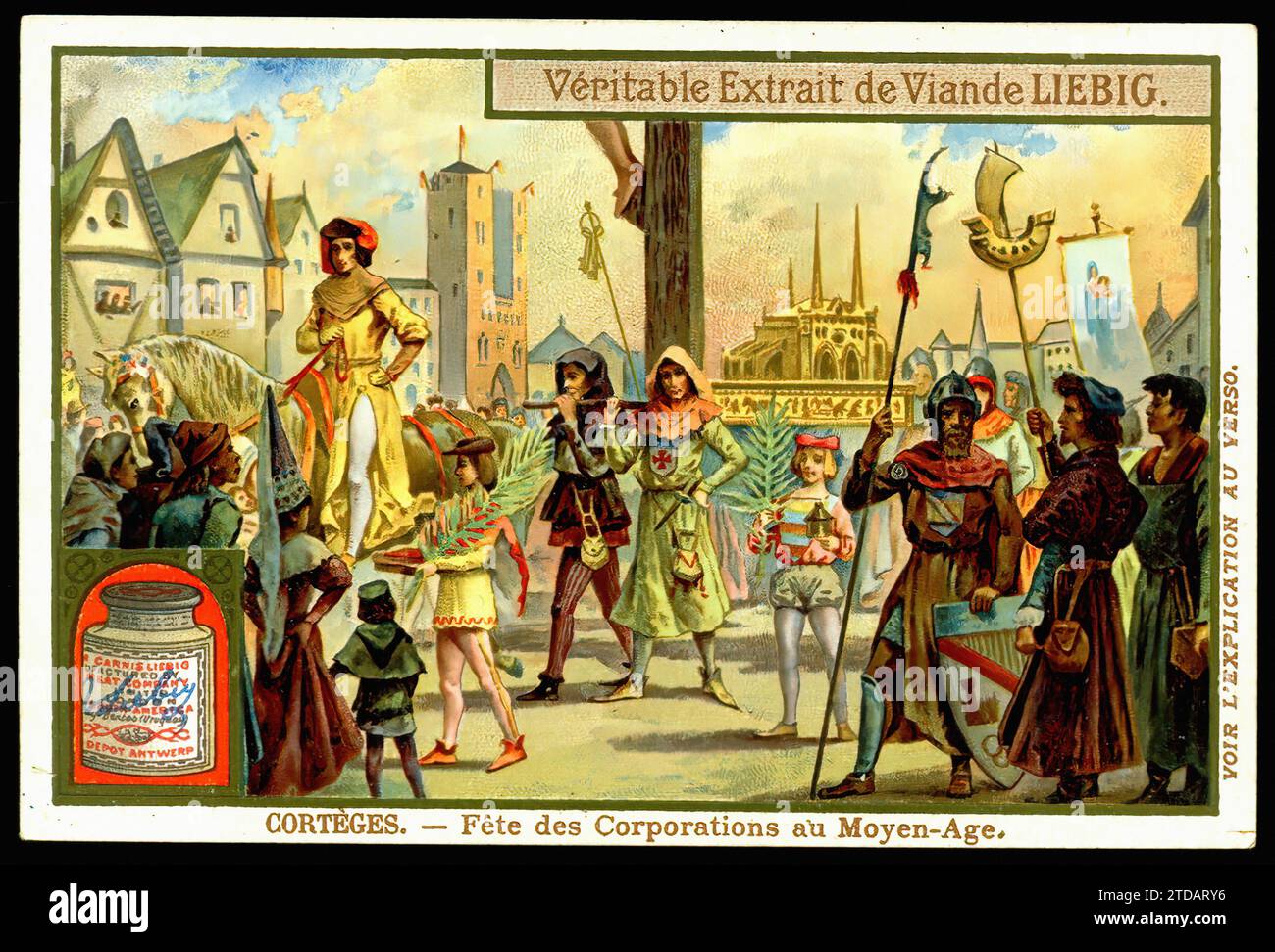 Vintage Liebig Trade Card S767 Processions - Feast of the Professional ...