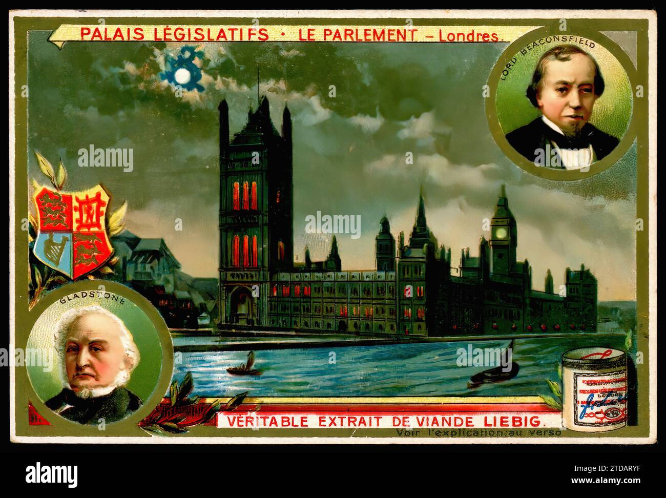Vintage Liebig Trade Card s790 Parliament Buildings - London Stock ...