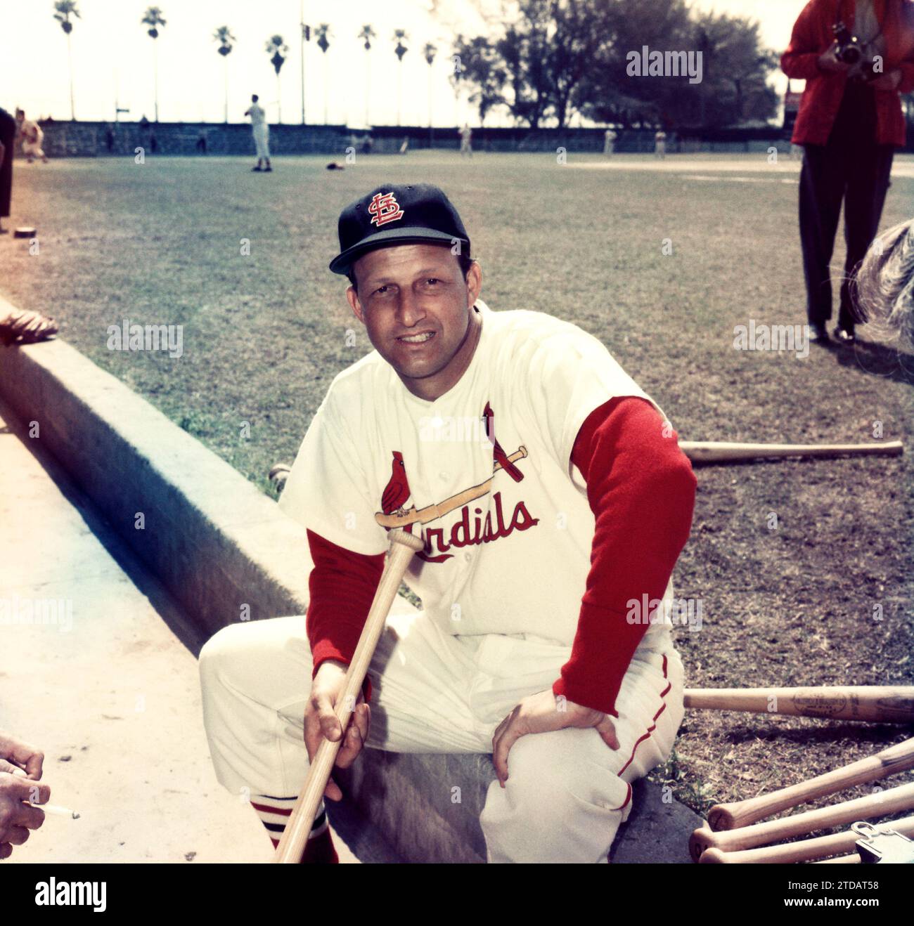 ST. PETERSBURG, FL - MARCH, 1958: Stan Musial #6 of the St. Louis ...