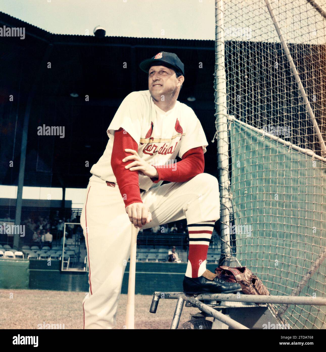 ST. PETERSBURG, FL - MARCH, 1958: Stan Musial #6 of the St. Louis ...