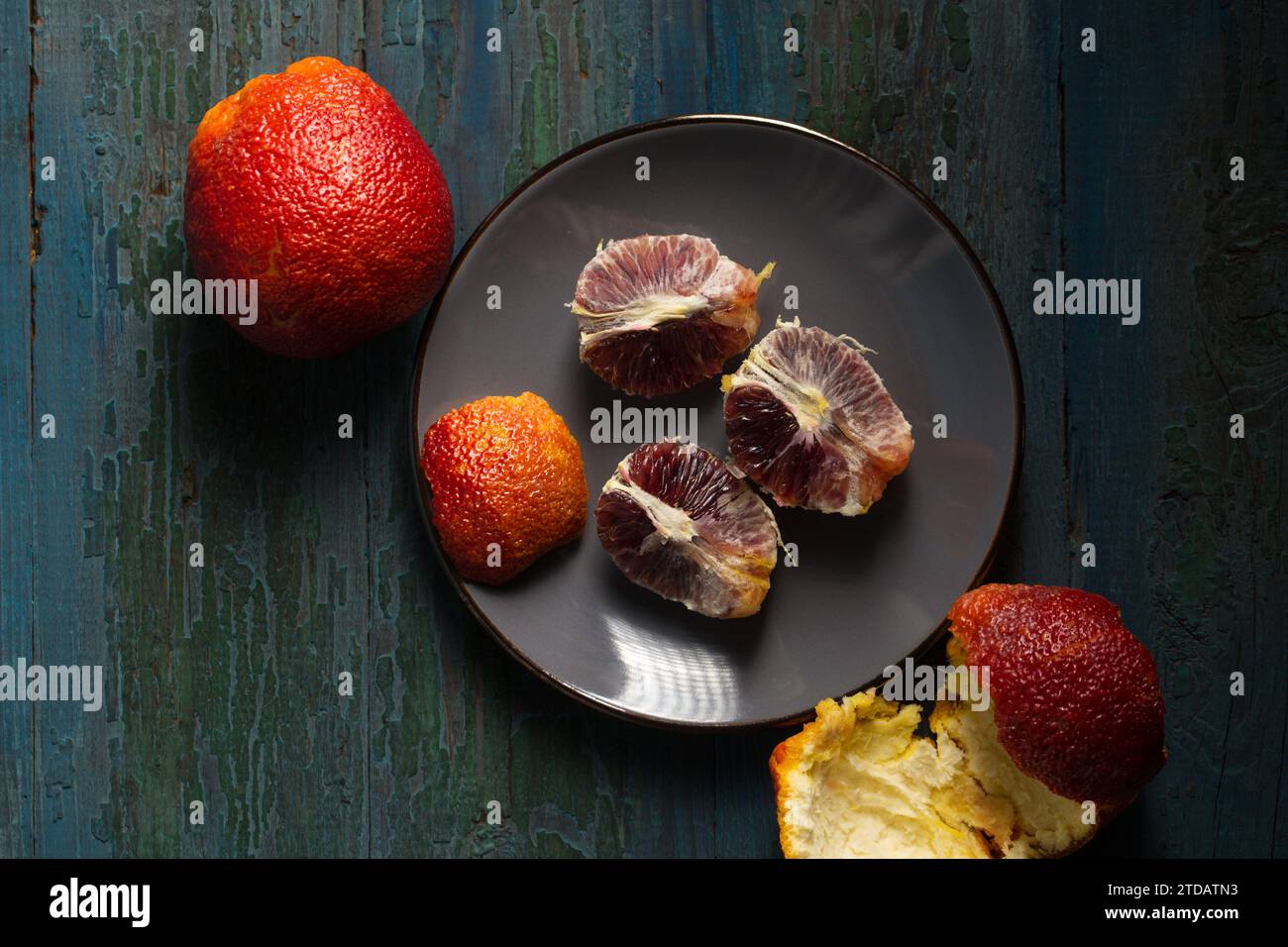 Royal red oranges, still life in rustic style Stock Photo - Alamy