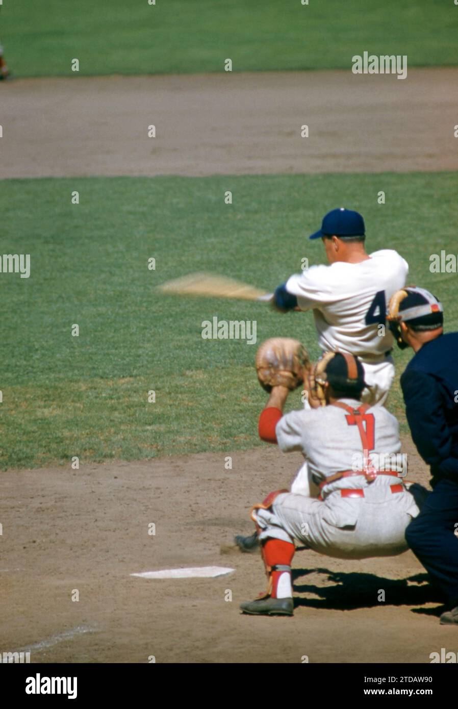 BROOKLYN, NY - JUNE, 1954: Duke Snider #4 of the Brooklyn Dodgers ...