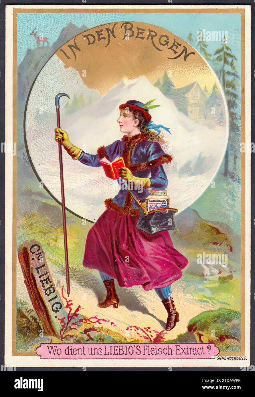 Where to use the Extract 005 - Vintage Liebig Trade Card Stock Photo ...