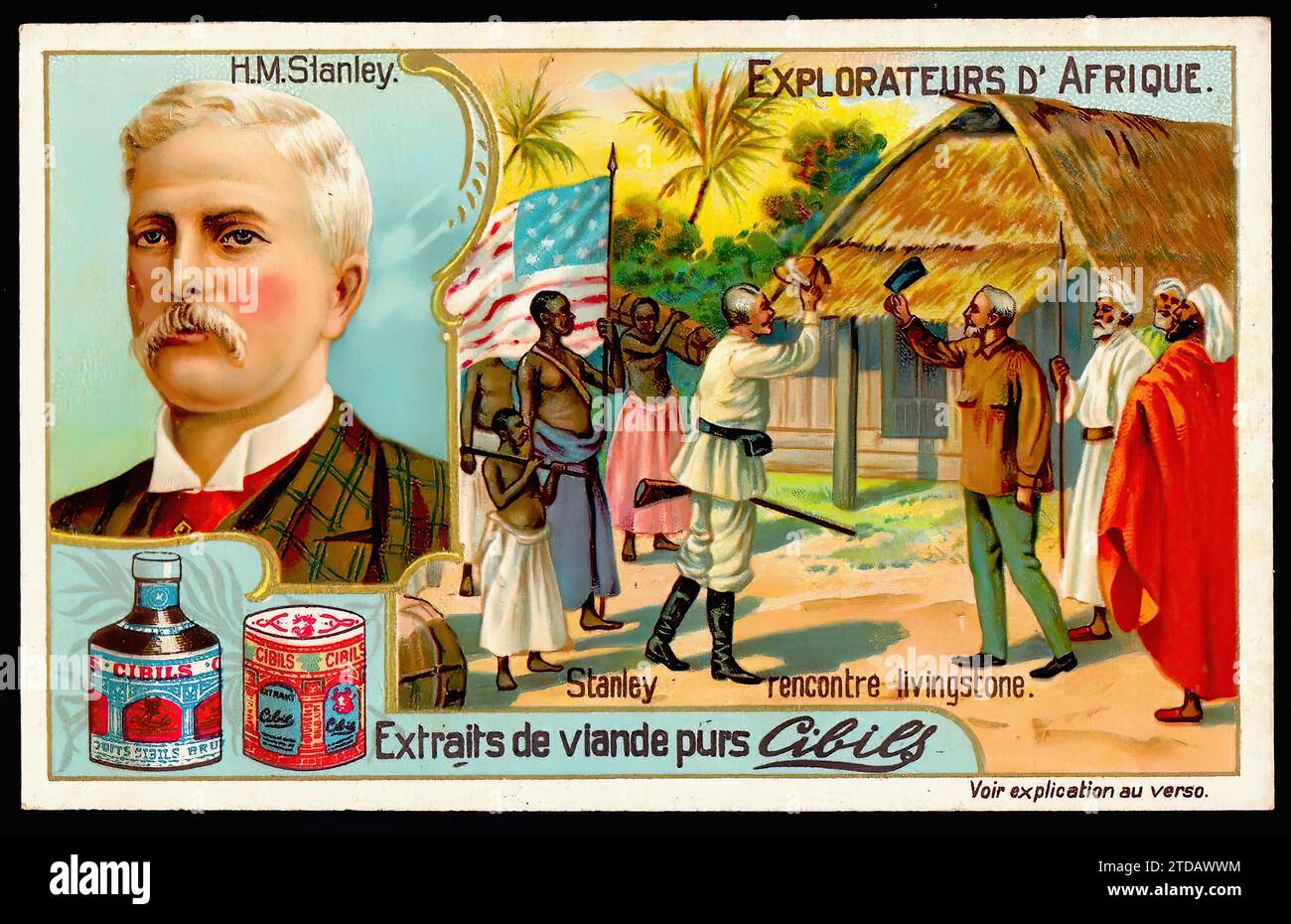 African Explorers, Sir Henry Morton Stanley - Vintage Belgian Tradecard ...