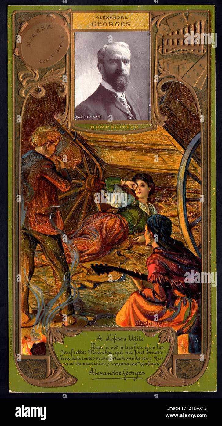 Alexandre Georges - Vintage French Tradecard, Belle Epoque Era Stock ...