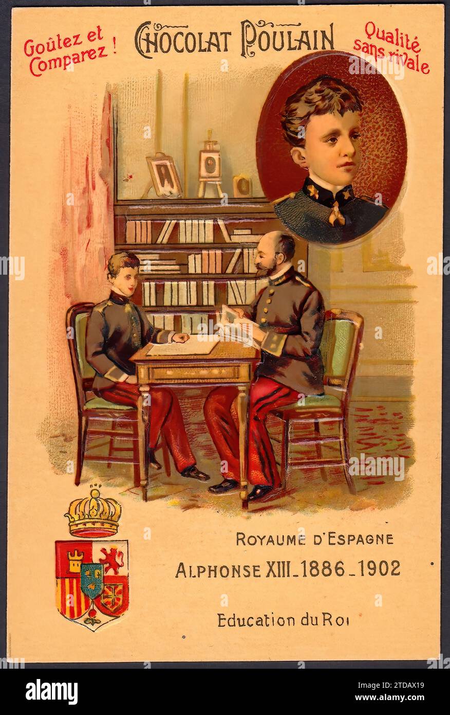 Alphonse XIII, King of Spain - Vintage French Tradecard, Belle Epoque ...