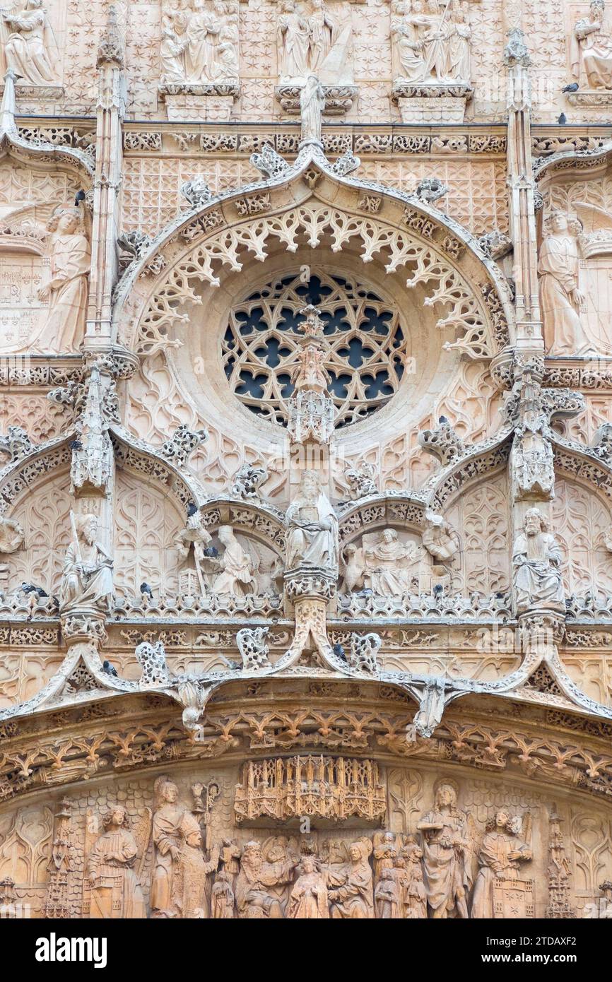San Pablo church in Valladolid, Spain. The facade is one of the best ...