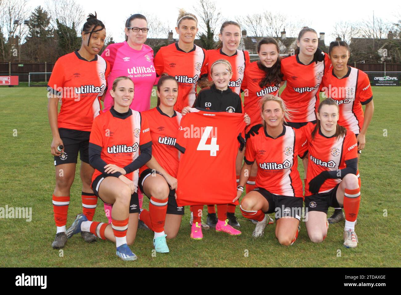 Luton Town Ladies FC team before Adobe Women's FA Cup tie v Keynsham ... Luton Town Ladies FC team before Adobe Women's FA Cup tie v Keynsham ...
