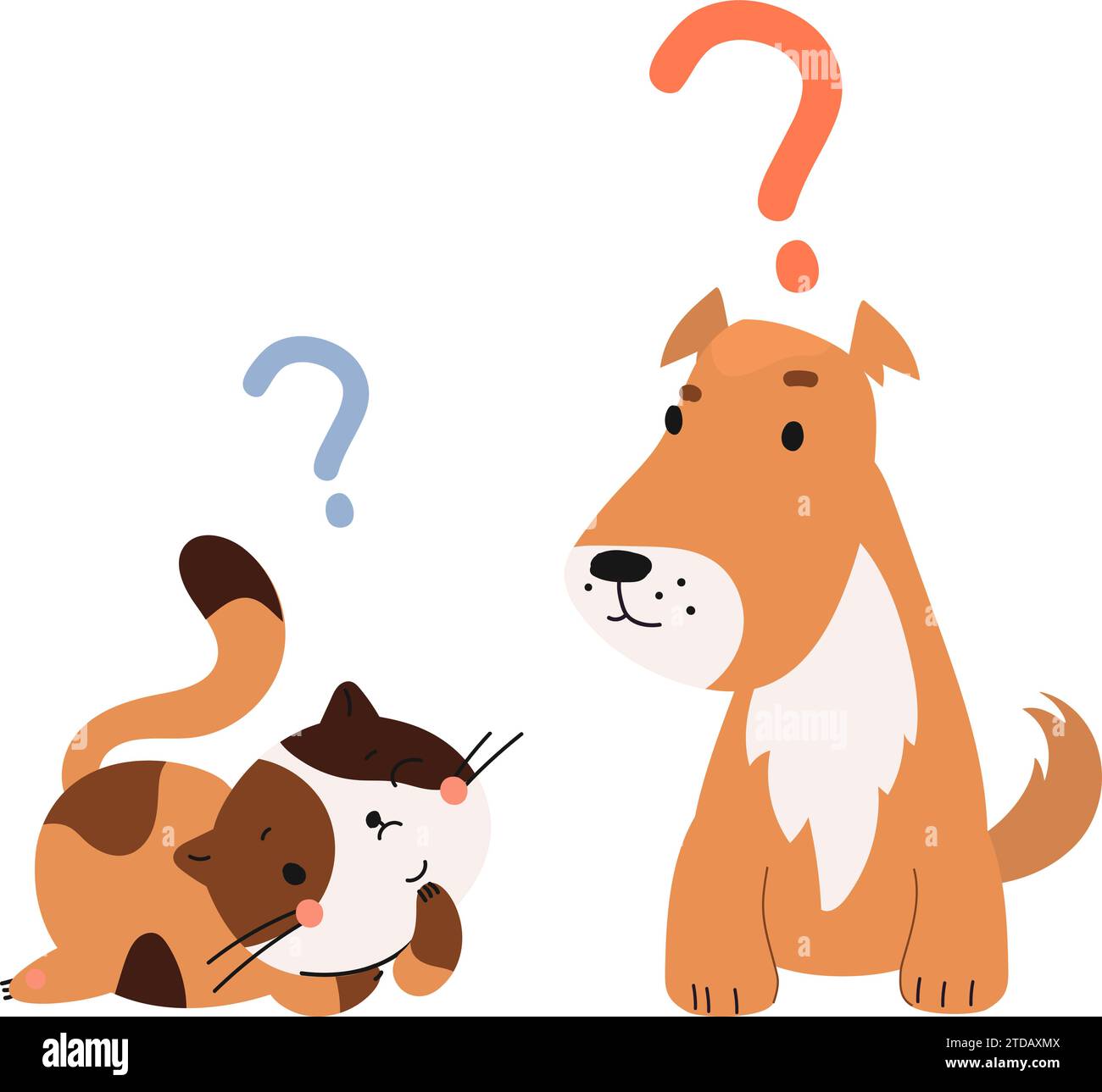 Cartoon cat dog hi-res stock photography and images - Alamy