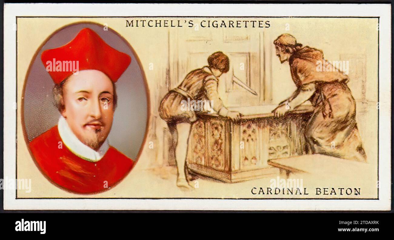 Cardinal Beaton - Vintage Cigarette Card Stock Photo - Alamy