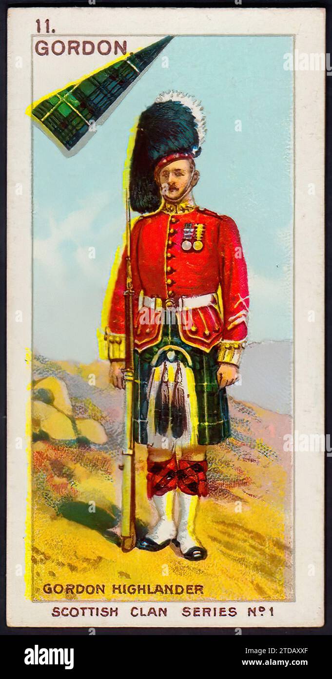 Clan Gordon - Vintage Cigarette Card Stock Photo - Alamy