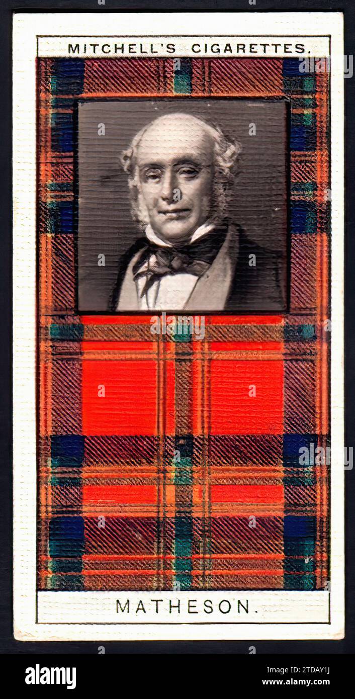 Clan Matheson - Vintage Cigarette Card Stock Photo - Alamy