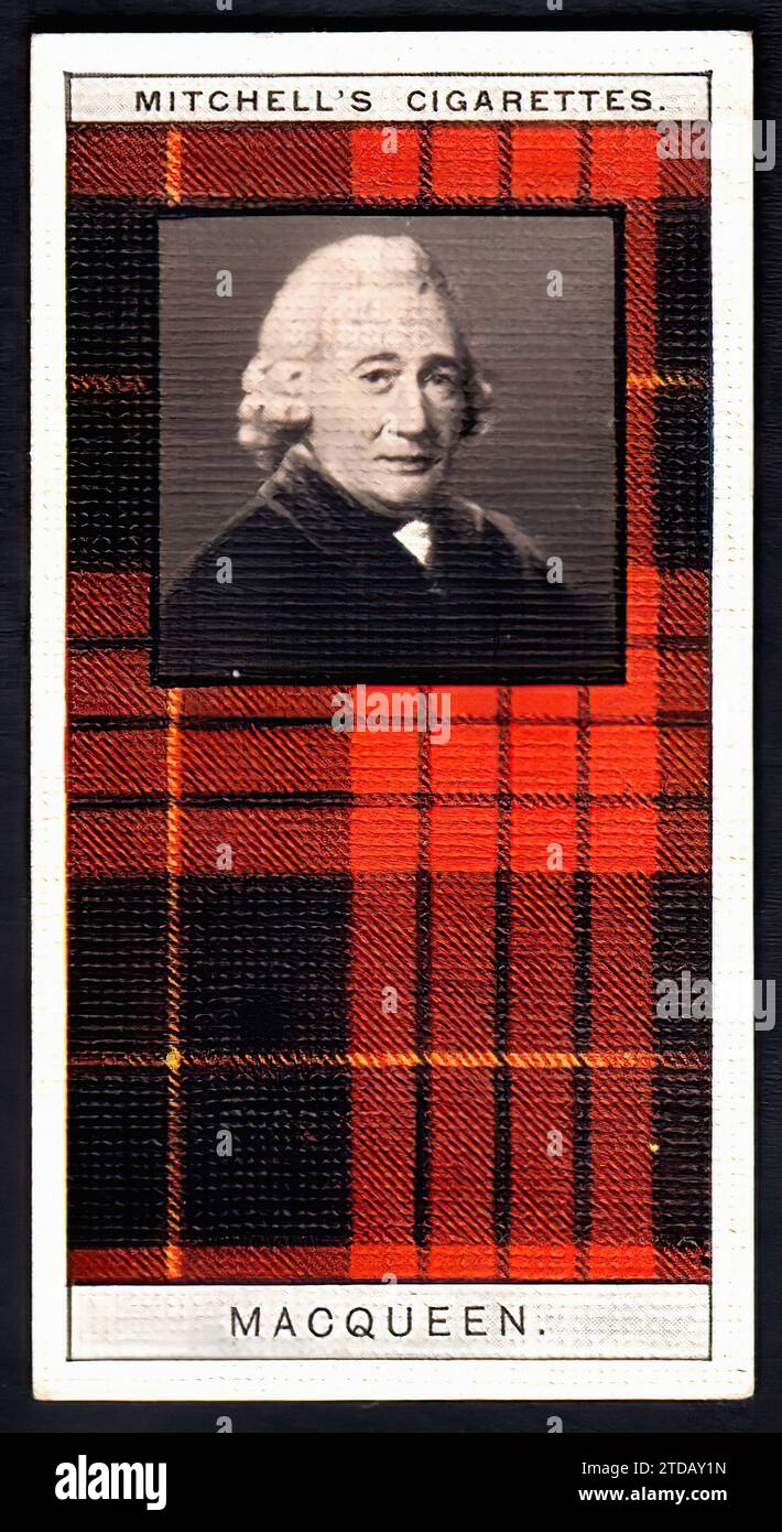 Clan MacQueen - Vintage Cigarette Card Stock Photo - Alamy