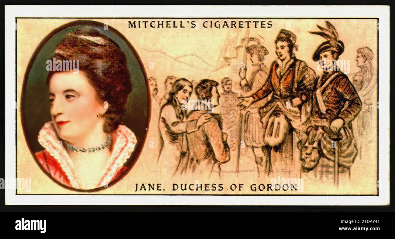 Duchess of Gordon - Vintage Cigarette Card Stock Photo - Alamy
