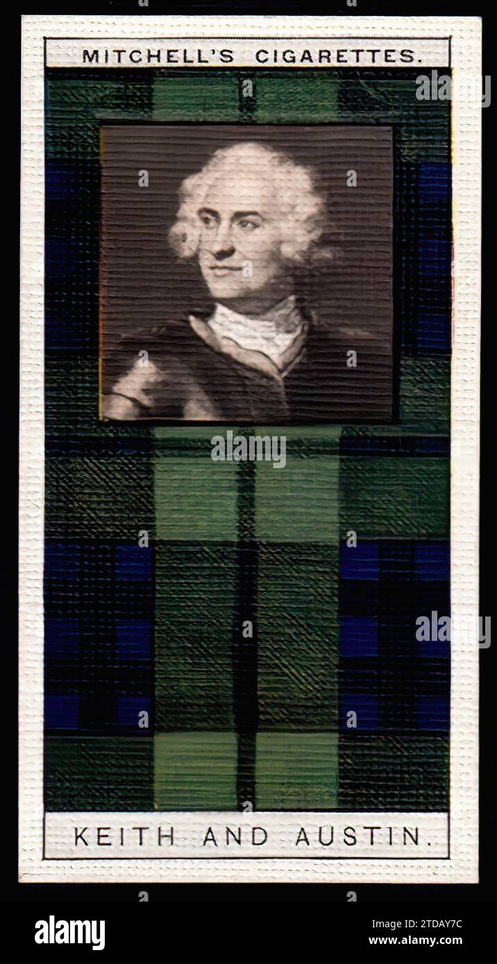 Keith and Austin - Vintage Cigarette Card Stock Photo - Alamy