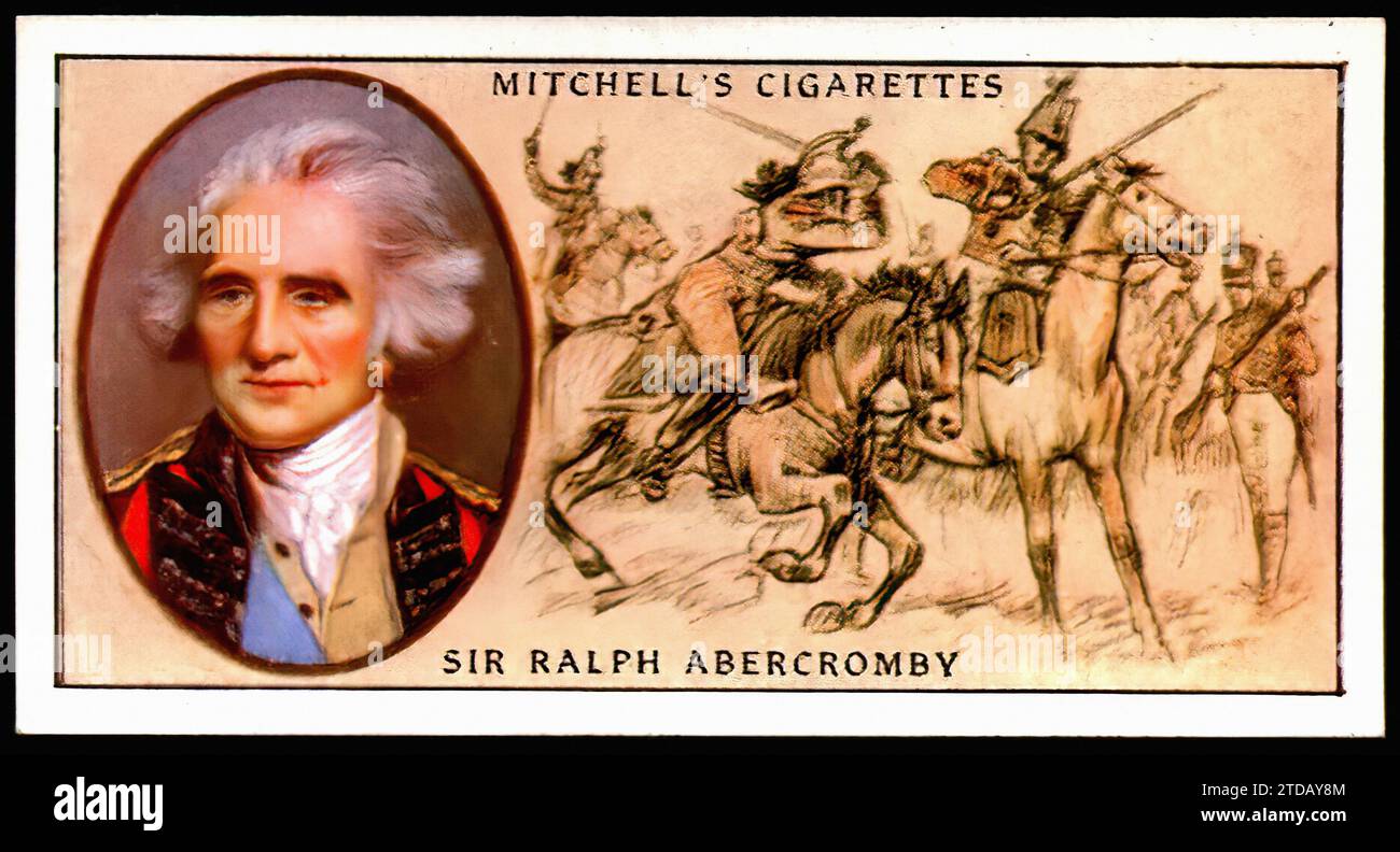 Sir Ralph Abercromby - Vintage Cigarette Card Stock Photo - Alamy