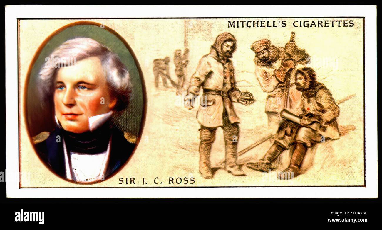 Sir James Clark Ross - Vintage Cigarette Card Stock Photo - Alamy