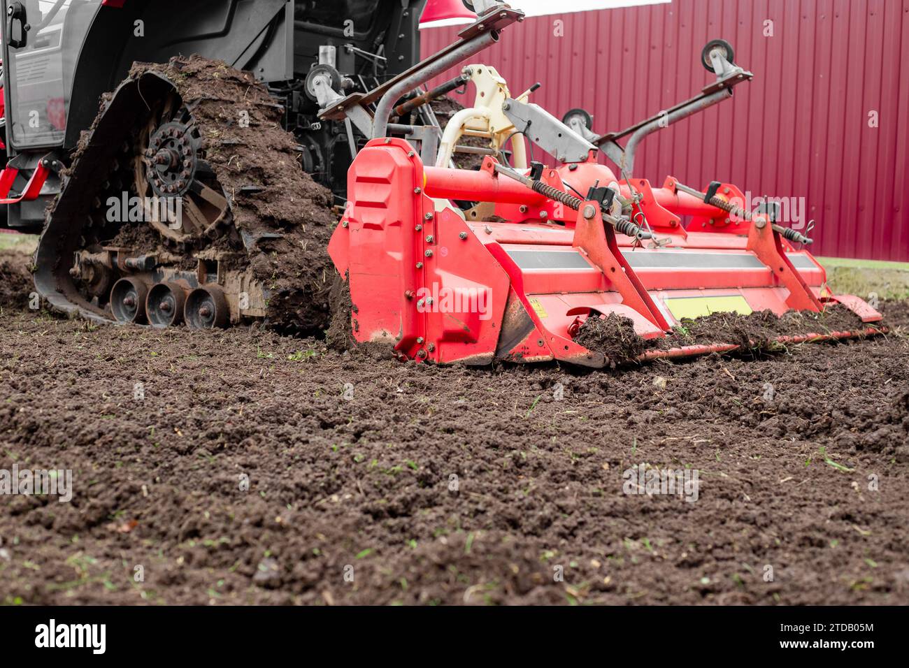 Agricultural machinery loosens soil hi-res stock photography and images ...