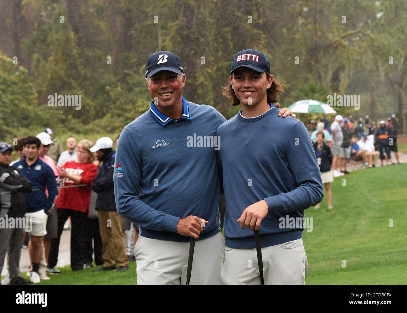 Orlando, United States. 17th Dec, 2023. Matt Kuchar and his son ...