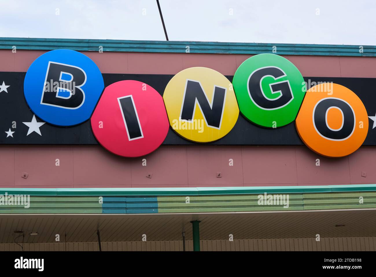 Bingo sign made of coloured balls Stock Photo - Alamy