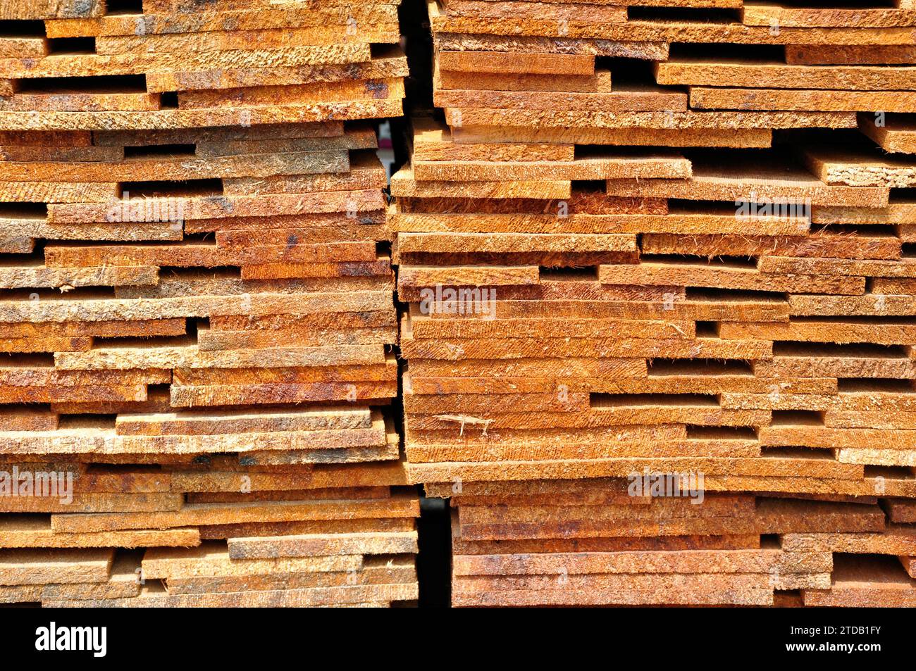 Abstract wood texture of cedar shakes, a roofing material at a lumber ...