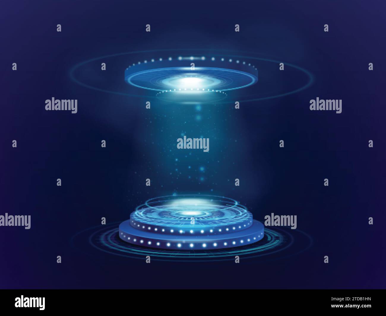 Hud podium. 3d futuristic stand lab, future technology virtual ...