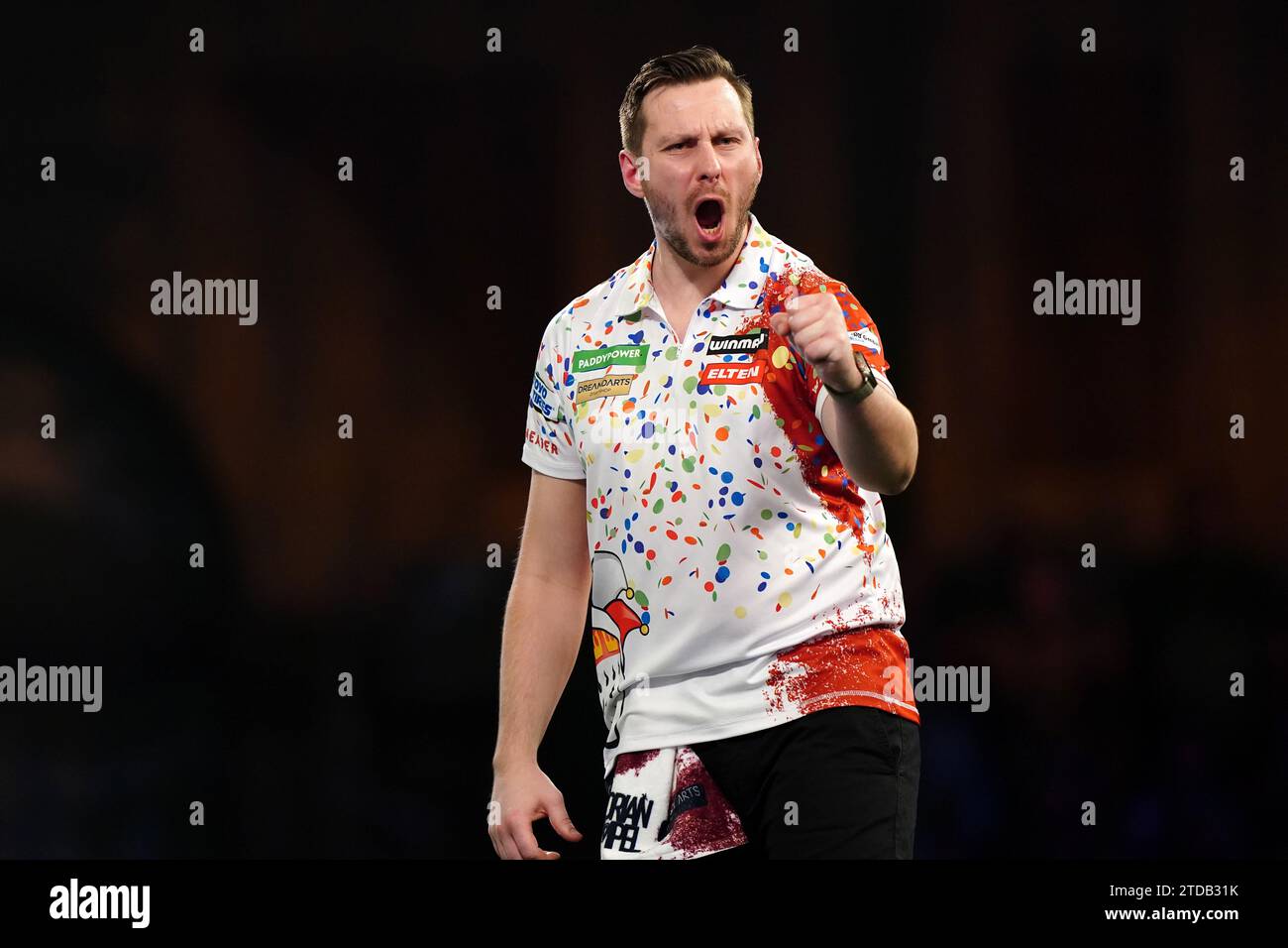 Dylan Slevin reacts during his match against Florian Hempel (not ...