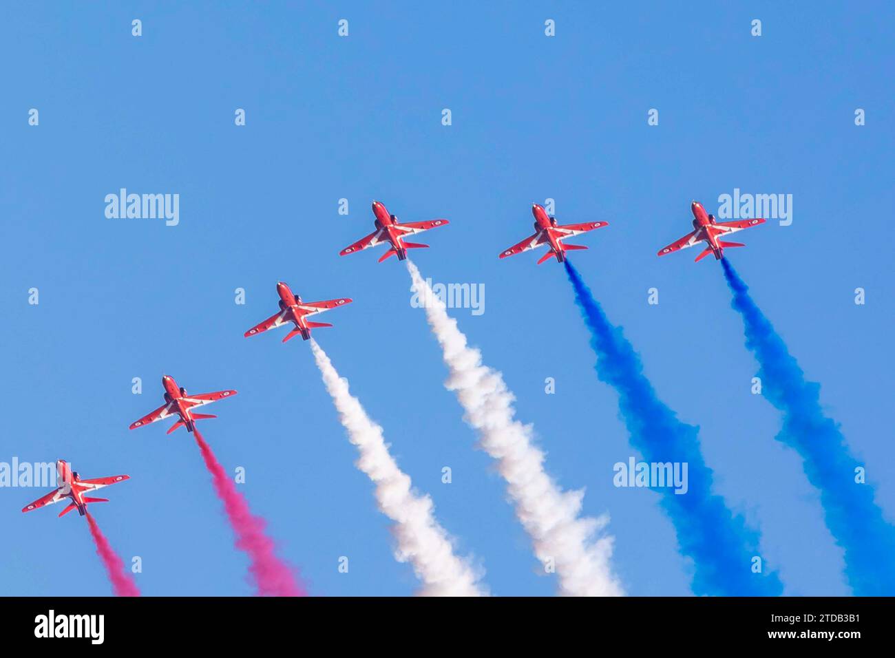 Red Arrows Display During Falmouth Week Stock Photo - Alamy