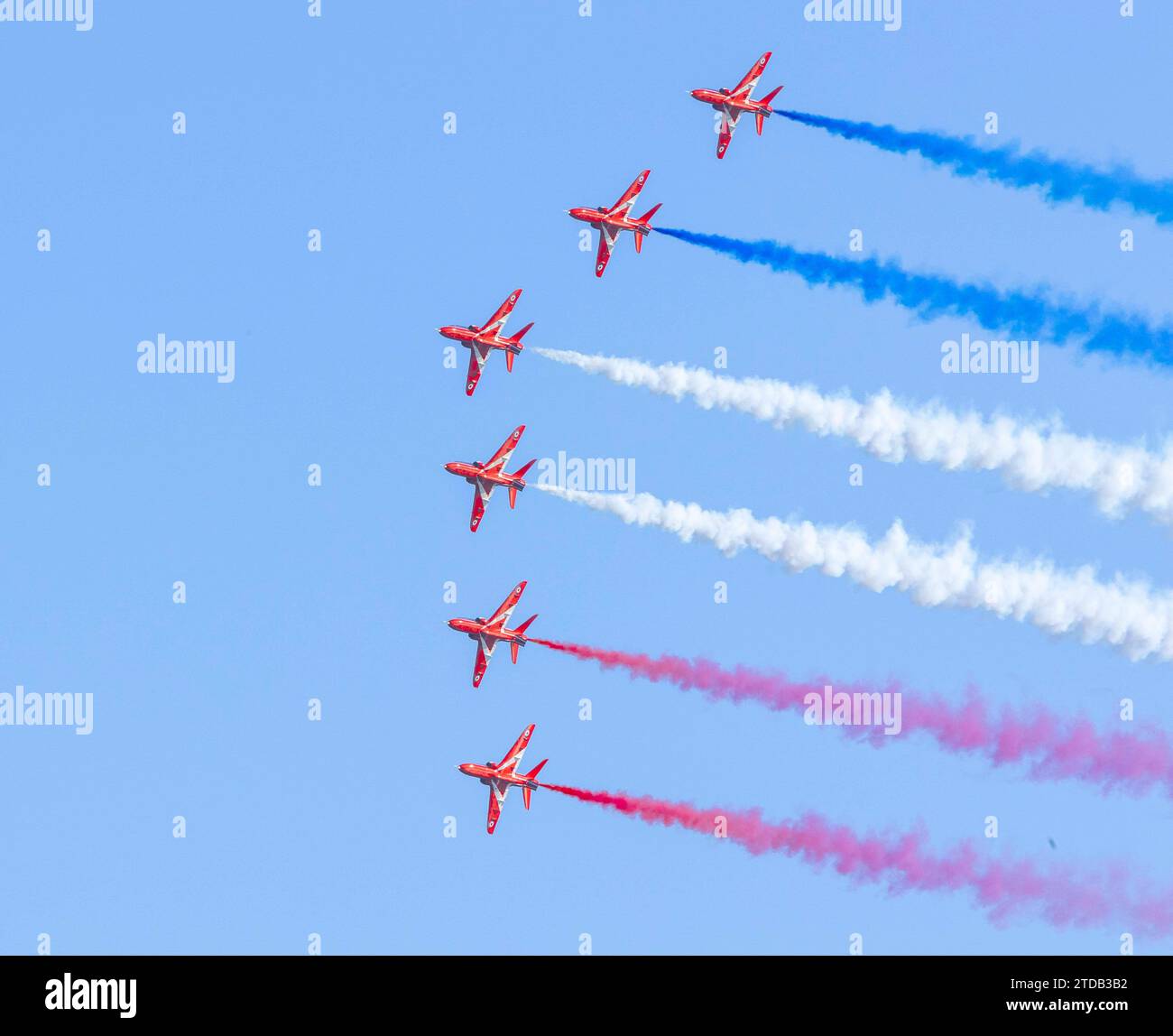 Red Arrows Display During Falmouth Week Stock Photo - Alamy
