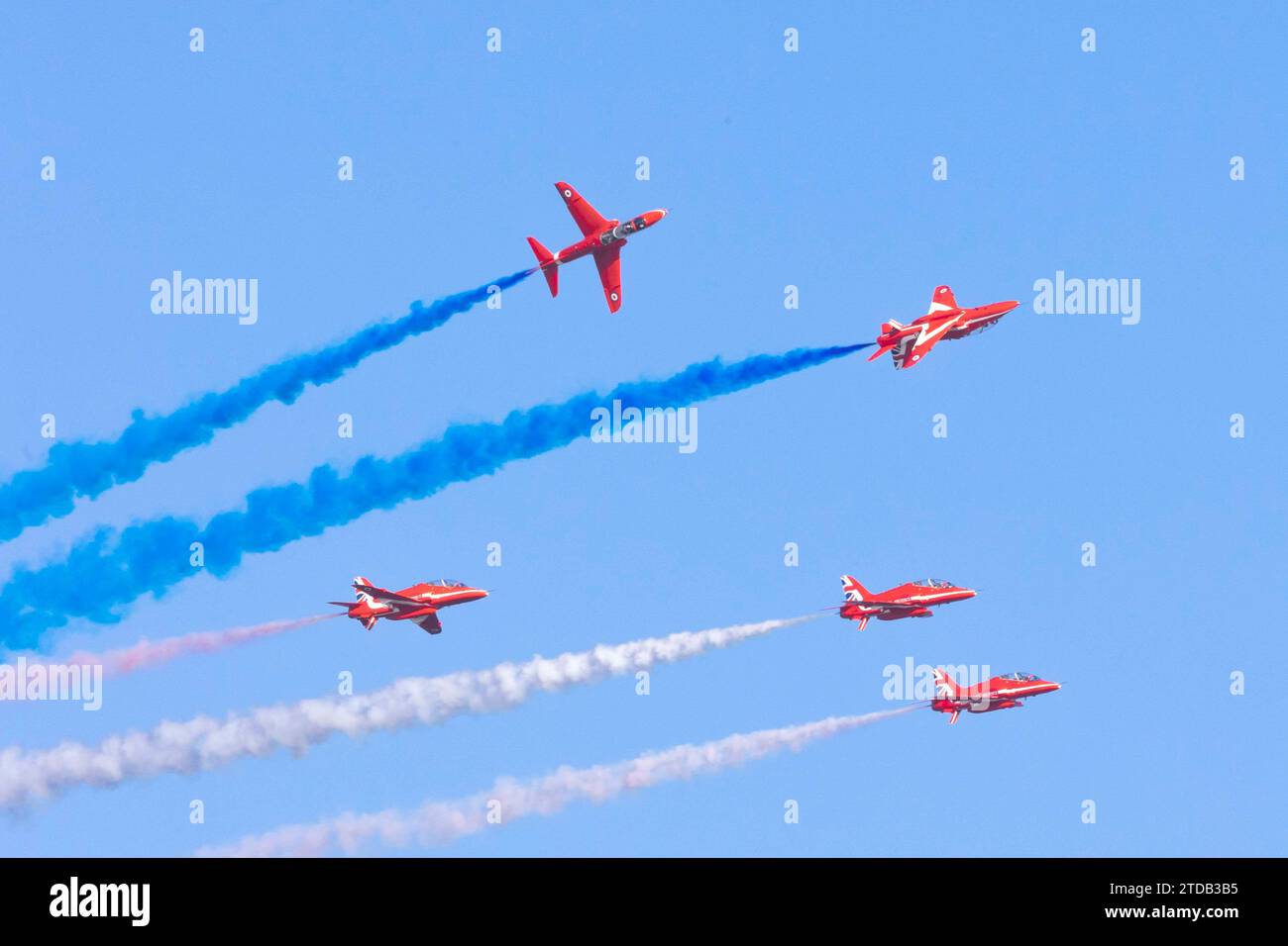 Red Arrows Display During Falmouth Week Stock Photo - Alamy