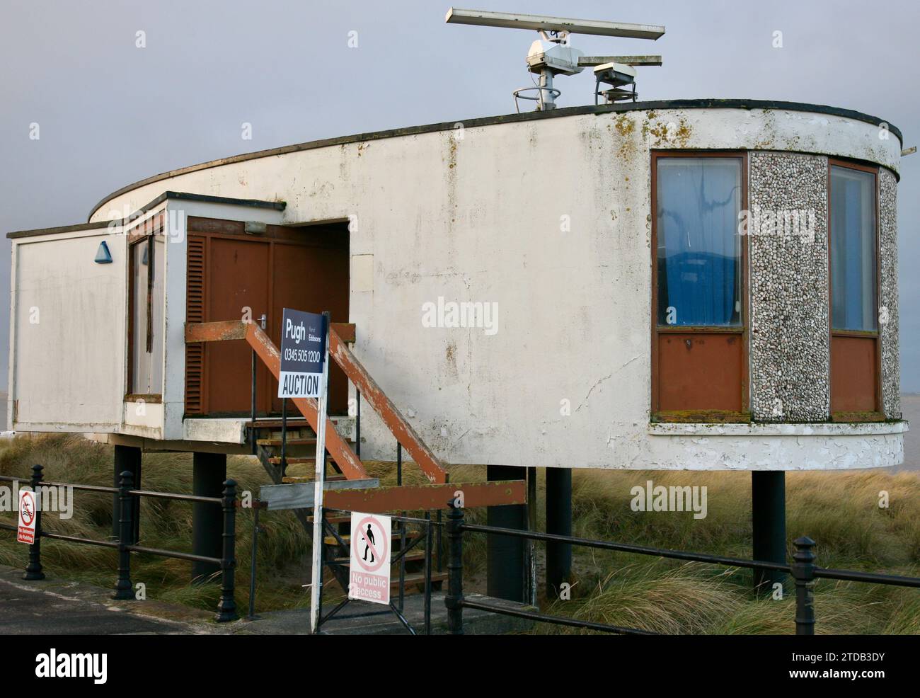 A view of the old Radar Station at Fleetwood, Lancashire, United ...