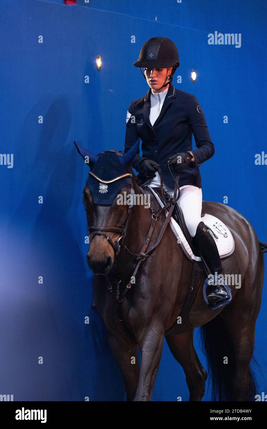 London, UK. December 17, 2023. Lily Attwood of Great Britain with Cor ...