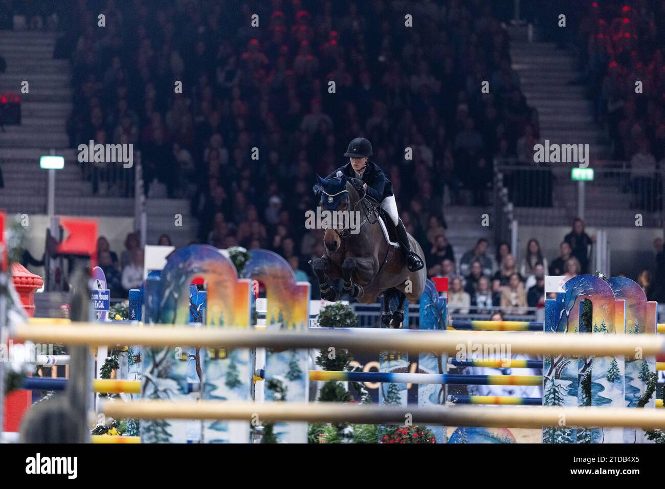 London, UK. December 17, 2023. Lily Attwood of Great Britain with Cor ...
