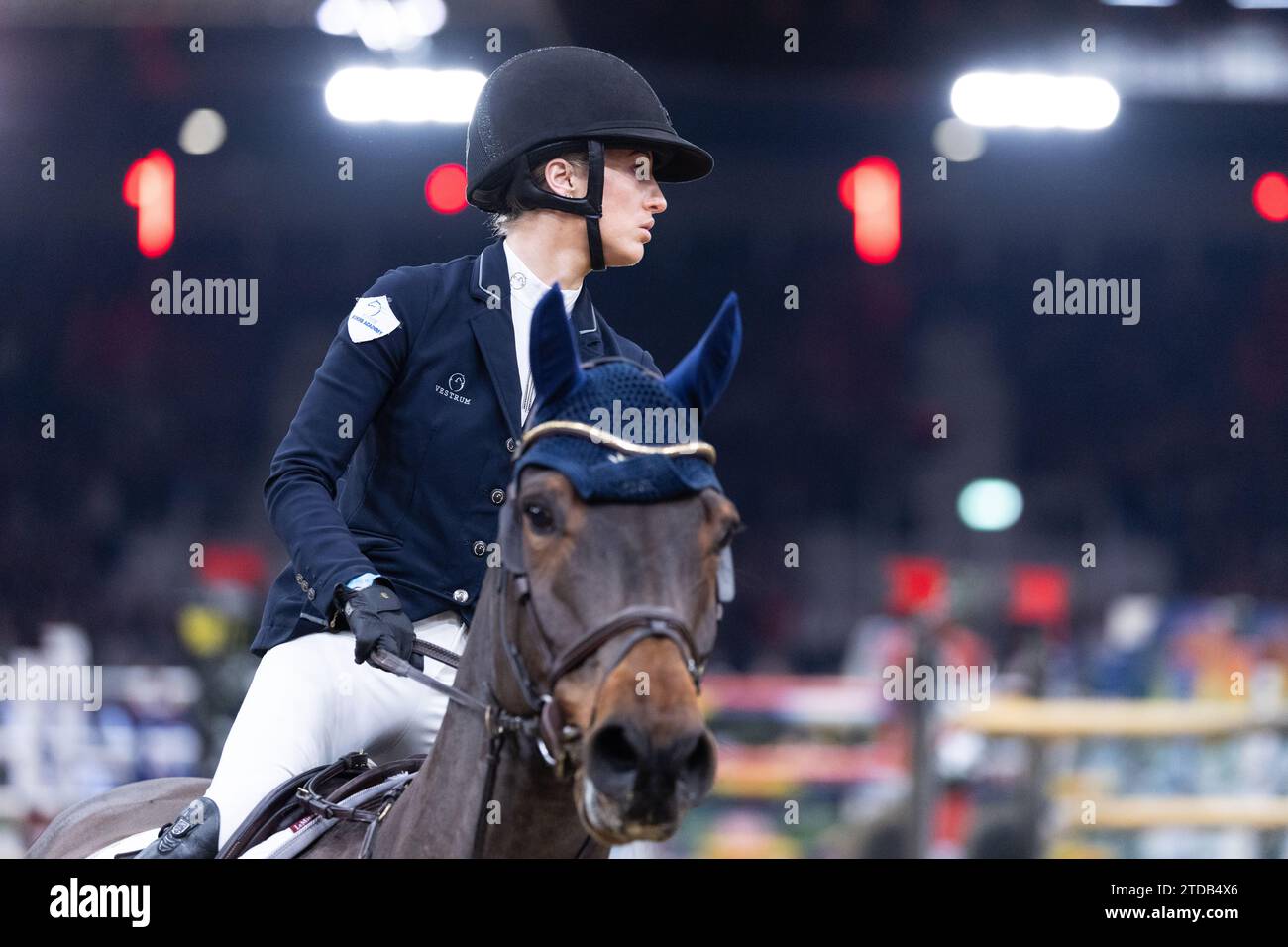 London, UK. December 17, 2023. Lily Attwood of Great Britain with Cor ...