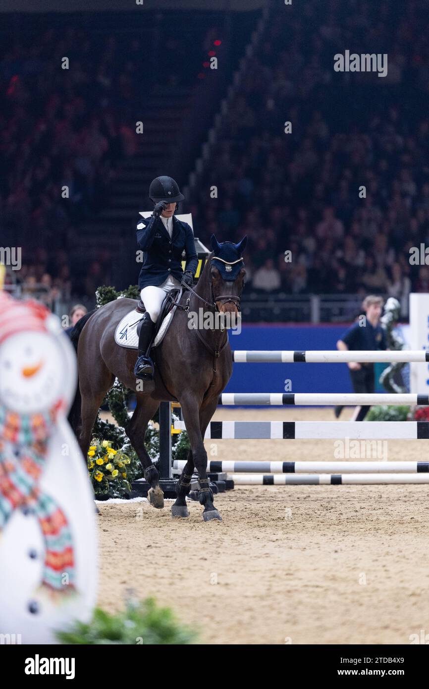 London, UK. December 17, 2023. Lily Attwood of Great Britain with Cor ...